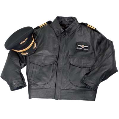 Airline Captains Leather Flight Jacket